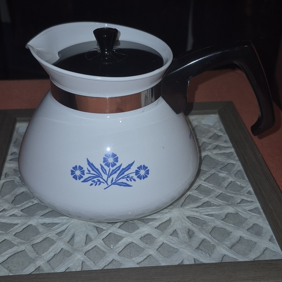 Corningware | Dining | Corningware Cornflower Print Tea Pot 3c Enamal ...